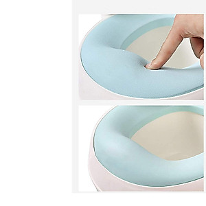 ZYSWP Cartoon Children Toilet, Trainer Chair Soft Splash-Proof Padded Training Seat for Children 1-7 Years Old,Easy Clean