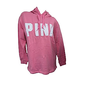Victoria's Secret Pink Fleece Campus Pullover Sweatshirt Hoodie Color Pink New (as1, alpha, x_l, regular, regular)