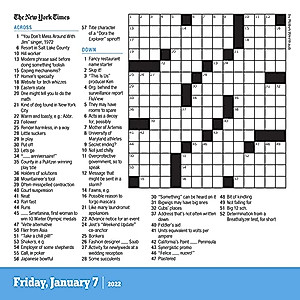 The New York Times Daily Crossword Page-A-Day Calendar for 2022: A Year of Crosswords to Challenge and Delight Crossword Lovers