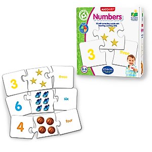 The Learning Journey: Match It! - Numbers - Self-Correcting Number & Counting Puzzles, Multicolor (116432)