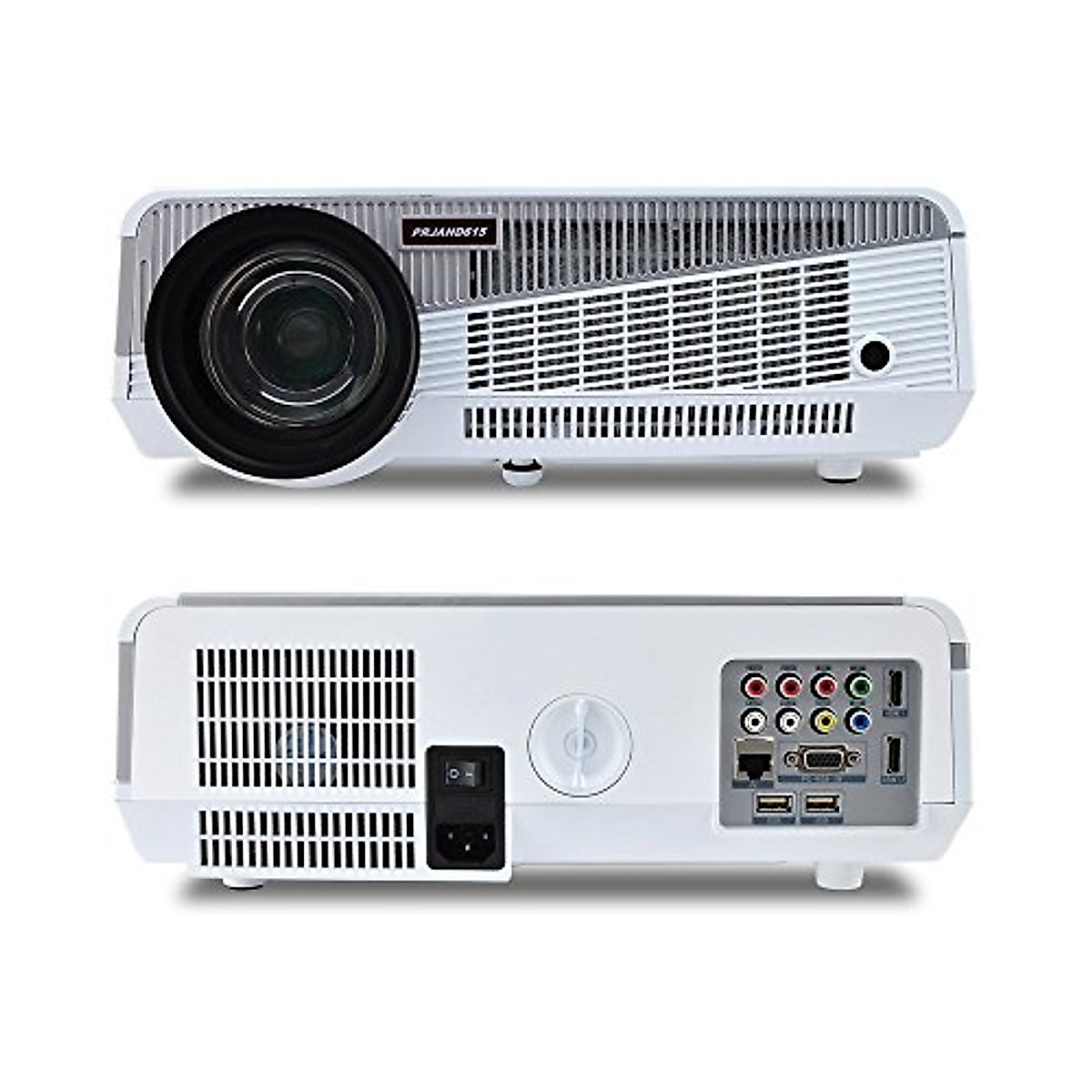 Full HD 1080p Hi-Res Mini Portable Smart Video Cinema Home Theater Projector - Built-In Dual Core Android Computer, WiFi Wireless Multimedia, LCD+LED, HDMI & USB Inputs for Blu Ray PC Laptop & TV
