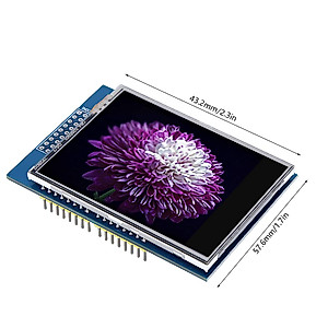 2.8 TFT LCD touch screen display module with 8-bit parallel bus Color display, touch screen, 8-bit parallel interface, 2.8 display.