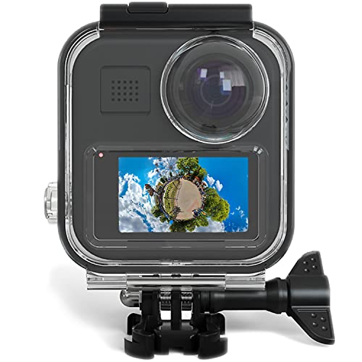 FitStill Compatible Underwater Diving Waterproof Case Protective Shell 45M/147FT with Touchscreen Bracket Accessories for Go Pro Max Action Camera