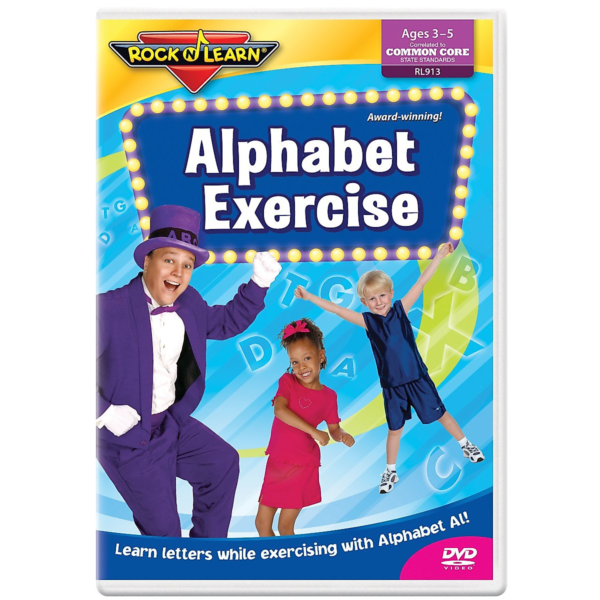 Preschool Active Learning 2 DVD Set - Alphabet Exercise and Dance with The Animals