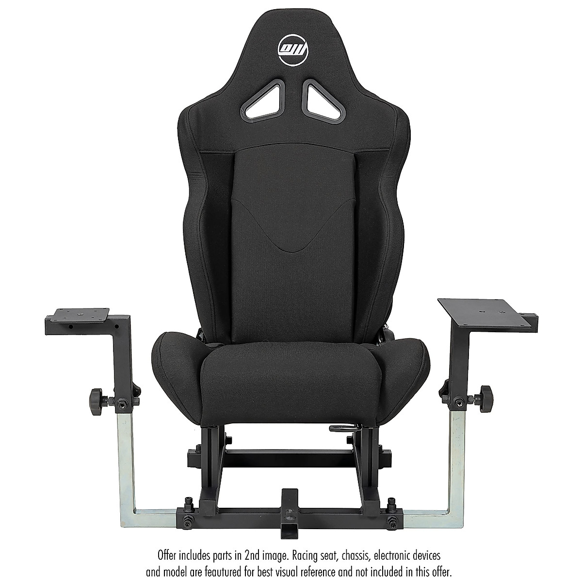 OpenWheeler | Configuration 2 | Flight Simulator HOTAS Side by Side Mount | Fits Thrustmaster Warthog, VirPil WarBRD, MongoosT-50CM2, VKB Gunfighter, WinWing Orion, Super Libra VirPil MongoosT-50CM3