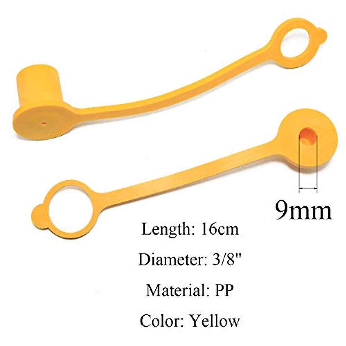 Pro Bamboo Kitchen 2 Sets Propane Joint Thread Protector 3/8" Dust Cap and Plug of Quick Valve Gas Quick Disconnect and Connect Dust Plug