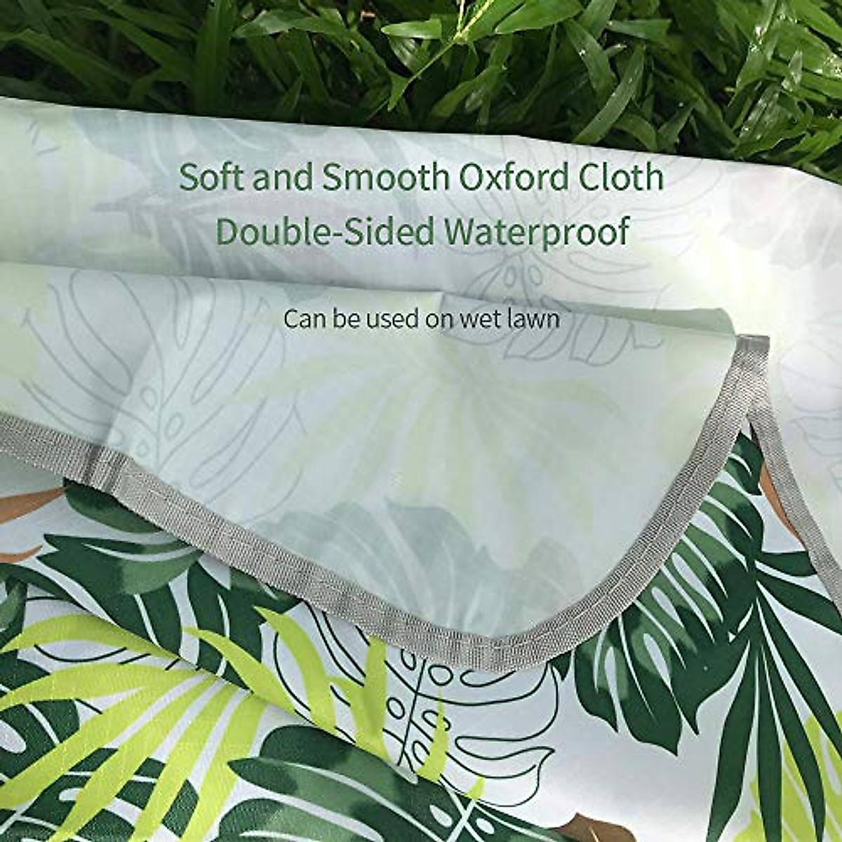 Picnic Mat,Reversible Mats,Beach Blanket,59"x 79"Large Floor Mat for 6 Adults Outdoors Rugs,Patio,Backyard,Deck,Trailer,Camping,Travelling Rugs ,Yoga,Exercise(59"x79", green01)