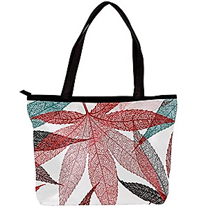 Tote Bag Women Satchel Bag Handbag Stylish Tote Handbag for Women Hobo Bag Fashion Crossbody Bag, Modern Pattern Vintage Maple Leaf