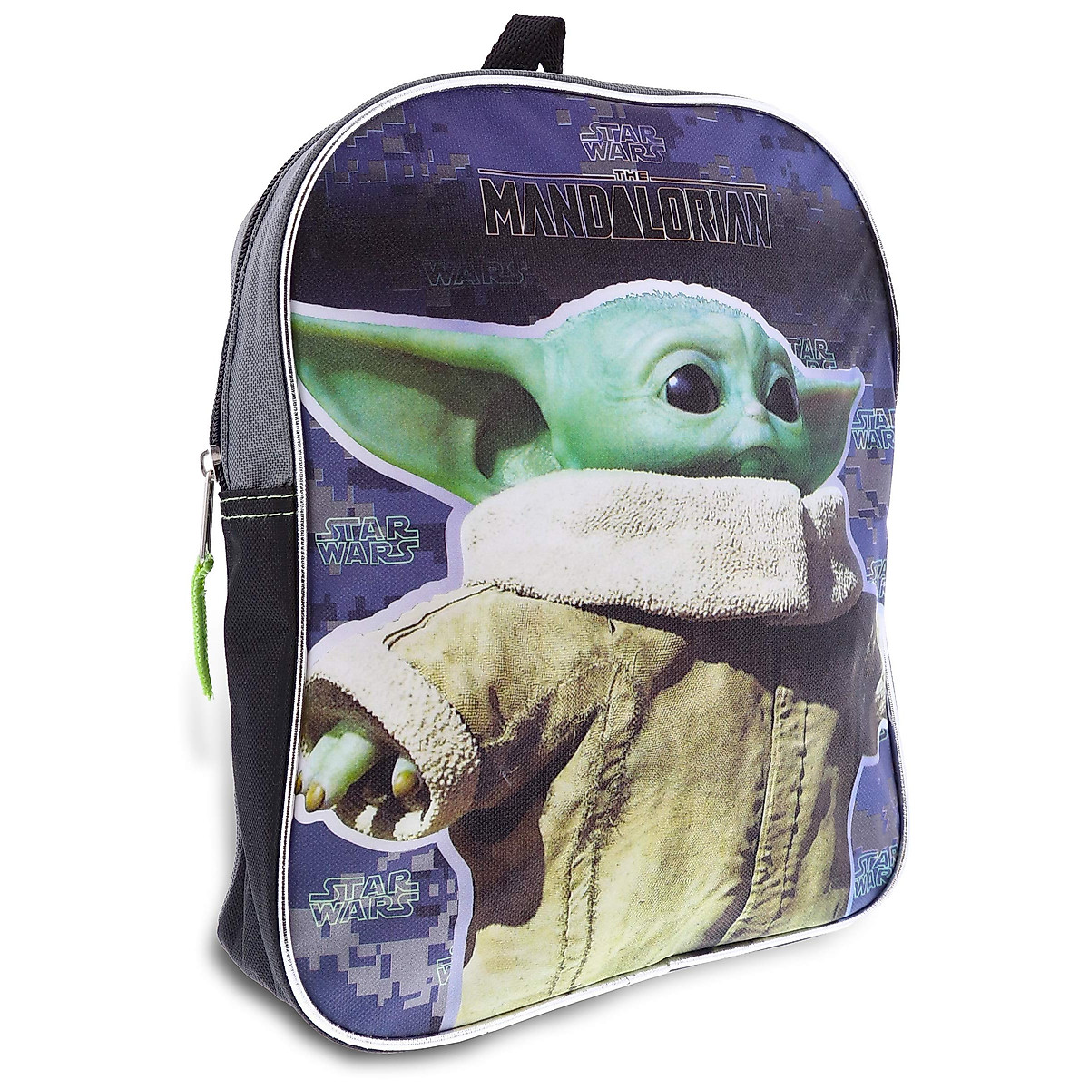 Fast Forward Star Wars"The Child" Baby Yoda 11" Half Moon Backpack Standard, Gray