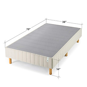 ZINUS GOOD DESIGN Award Winner Justina Metal Mattress Foundation / 16 Inch Platform Bed / No Box Spring Needed, Twin XL, Beige