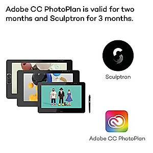 Wacom Cintiq Pro 16 – Professional Drawing Tablet with Screen, Stylus Pen Battery-Free & Pressure-Sensitive, Compatible with Windows & Mac, 4K Resolution, Perfect Tablet for Drawing & Graphics Design