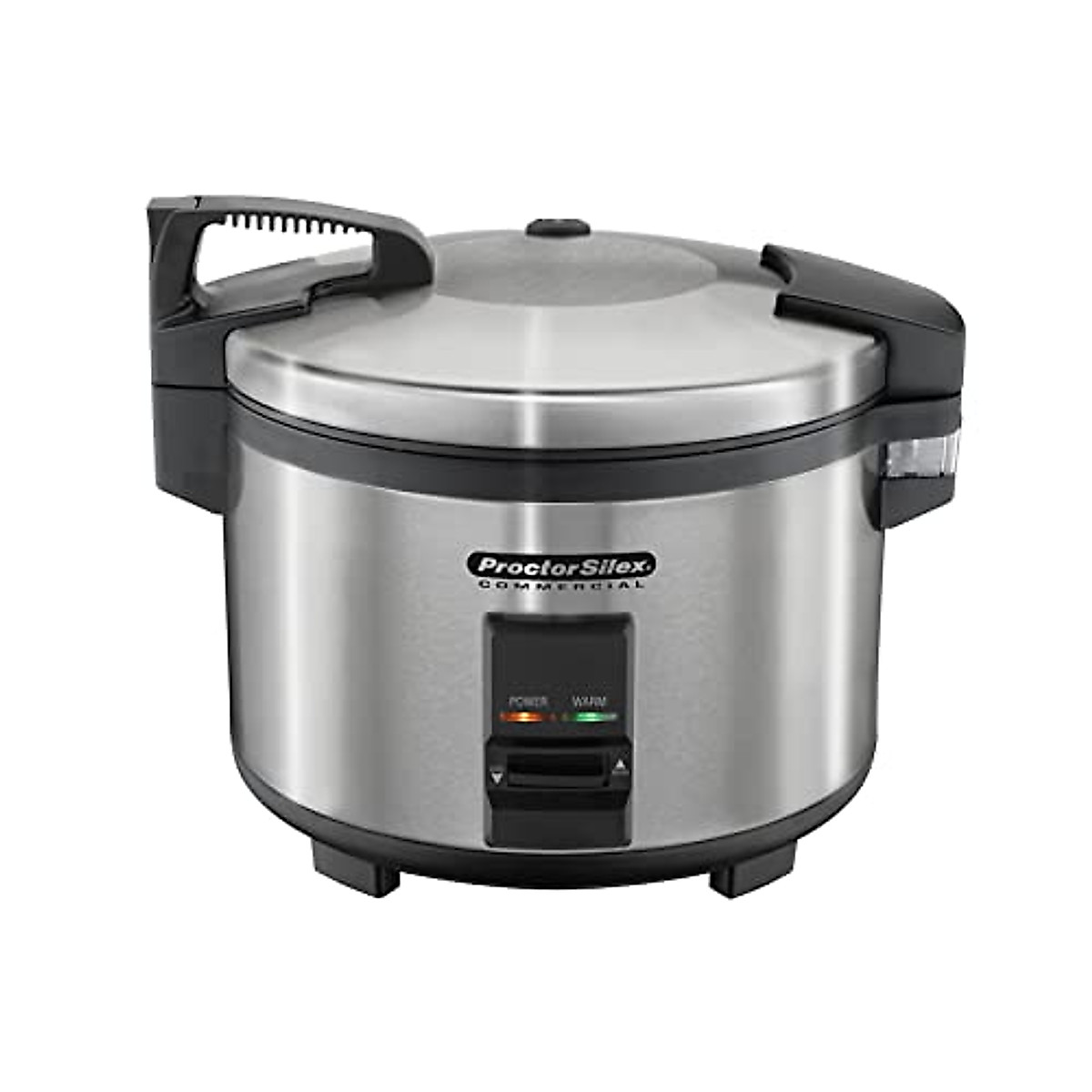 Proctor Silex Commercial 37540 Rice Cooker/Warmer, 40 Cups Cooked Rice, Non-Stick Pot, Hinged Lid, Stainless Steel Housing