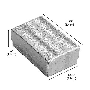 Small Curved Rectangle St. Silver Ayatul-Kursi (Verse of Throne) Quran Islamic Pendant Muslim Gift 3/4 x7/8-inch in Gift Box