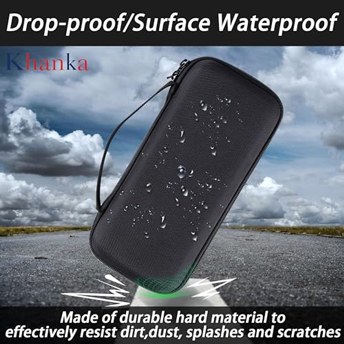 Khanka Hard Travel Case Replacement for Bose SoundLink Flex Bluetooth Portable Speaker (Black)