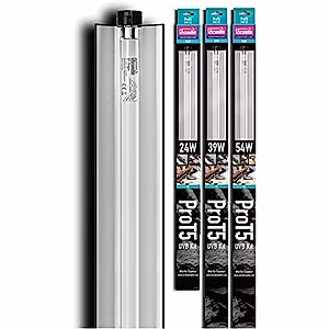 ProT5 UVB Lighting Kit - Includes T5 Light Fixture & UVB Bulb (6%, 12%, 14%) - Includes Attached DBDPet Pro-Tip Guide (36" (34" T5 Bulb), 6% UVB Output (Tropical))