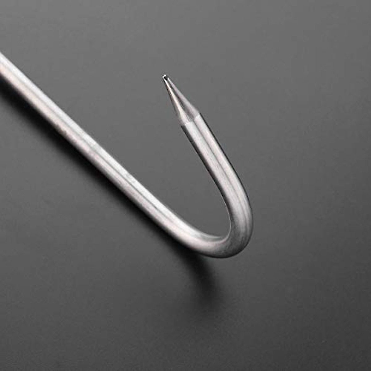Hemoton Meat Hooks Stainless Steel T Hooks T-Handle Meat Boning Hook for Kitchen Butcher Shop Restaurant BBQ Tool Butcher Shop Tool Kit (28cm)