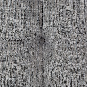 The Gripper Twill Jumbo XL Non-Slip Rocking Chair Cushion Set with Thick Padding, Includes Seat Pad & Back Pillow with Ties for Indoor Living Room Rocker, 17x17 Inches, 2 Piece Set, Gray