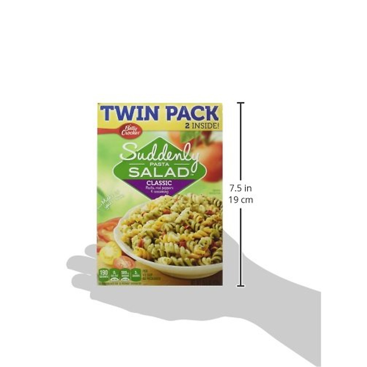 Betty Crocker Suddenly Pasta Salad, Classic, Twin Pack, 15.5 oz