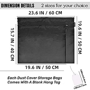 2 PCS Dust Cover Storage Bags Silk Dustproof Drawstring Bag storage pouch Satin Bags for Packaging Handbags, Purses, Shoes Boots Home Storage Bags