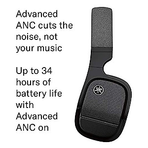 Yamaha YH-L700A Wireless Headphones with 3D Sound – Over-Ear, Listening Optimizer, Advanced ANC Active Noise-Cancelling, Bluetooth 5 with aptX Adaptive, Black