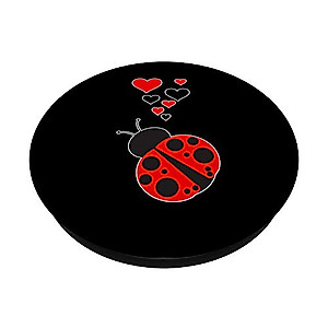 Cute Ladybug Hearts - I Love Ladybugs OK? PopSockets PopGrip: Swappable Grip for Phones & Tablets
