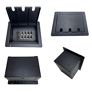 ProCraft Pro Audio Recessed Stage Floor Box 1 AC Duplex 8 XLR/Channel Any Configuration Made in the USA