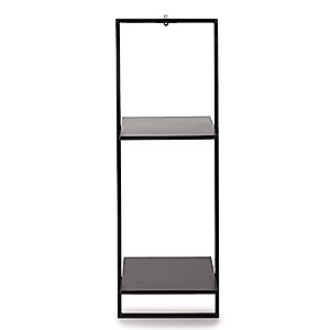 The Lakeside Collection Wall Shelf - Modern Display Shelf for Plants or Trophies - Double