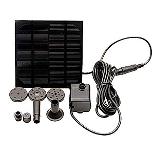 n/a Solar Panel Powered Water Fountain Pool Pond Garden Water Sprinkler Sprayer with Water Pump & 3 Spray Heads