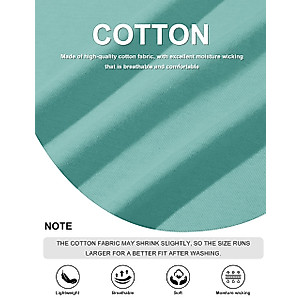 MAGCOMSEN Mens Long Sleeve Pocket T Shirt Breathable Cotton Shirt Lightweight Crew Neck Tee Shirt Grey Green,L