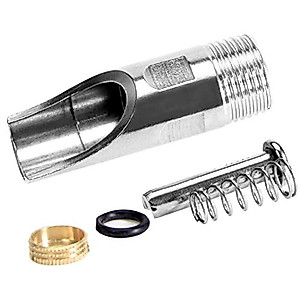 MIZORLIE Stainless Steel Pig Waterer,NPT 1/2" Automatic Pig Nipple Drinker Feeder Waterer(Pack of 5)