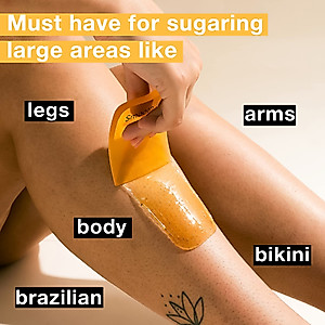 Smooth Lab Sugaring Applicator Tool for Sugar Waxing Hair Removal No Strips Stripless Sugar Wax Spatula