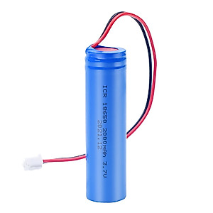 AUDEEKON 3.7Volt Lipo Battery 2000mAh Rechargeable Battery Pack with Wire and JST Connector, ICR18650 Battery 2000mah 3.7v Replacement Batteries for Electronics, Toys, Lighting, Equipment