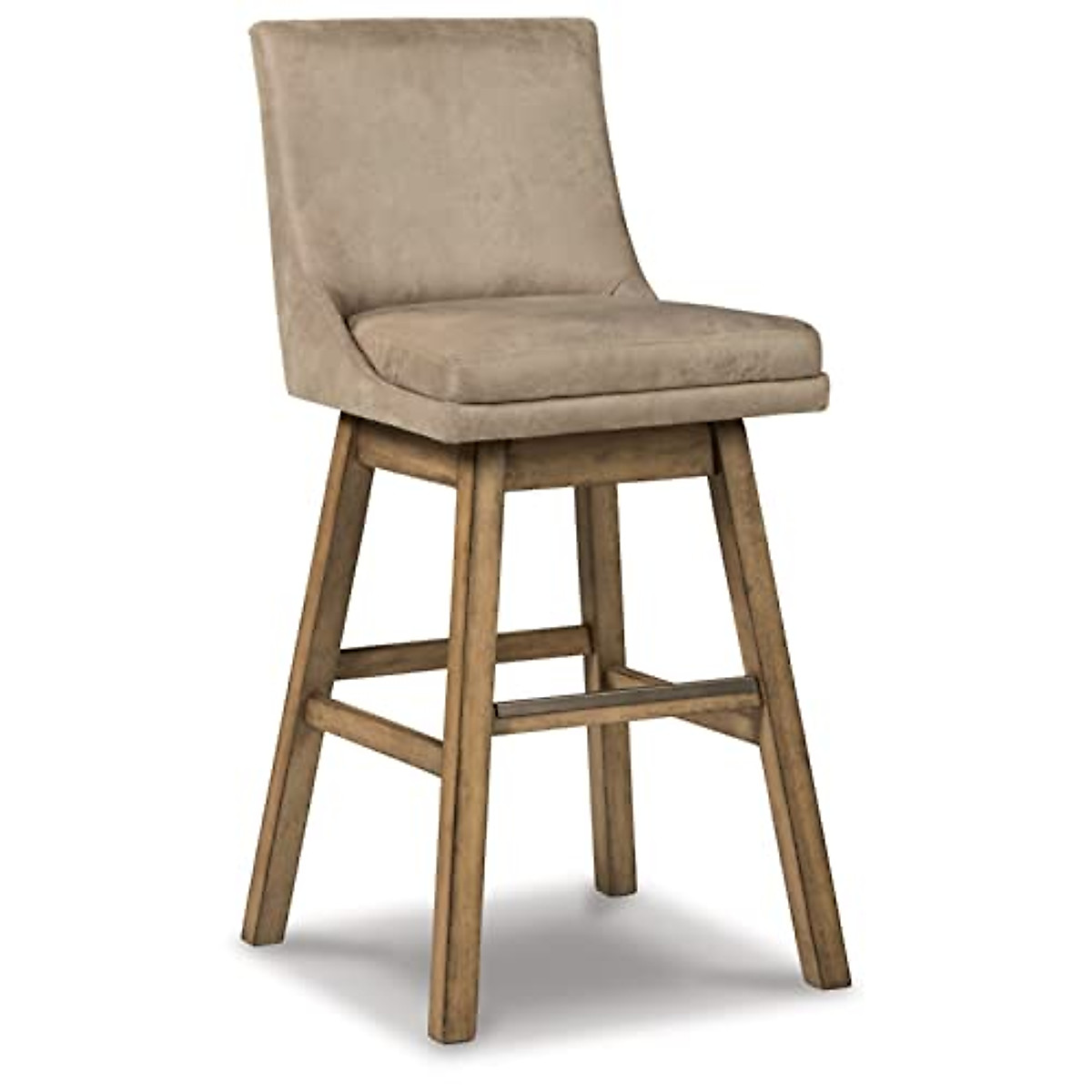Signature Design by Ashley Tallenger 30" Upholstered Pub Height Bar Stool, 2 Count, Beige