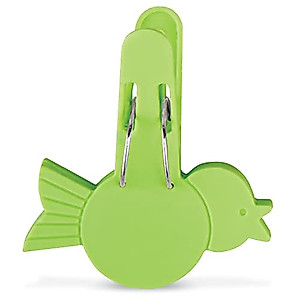 Collections Etc Multipurpose Colorful Sealing Bird Clips - Set of 24