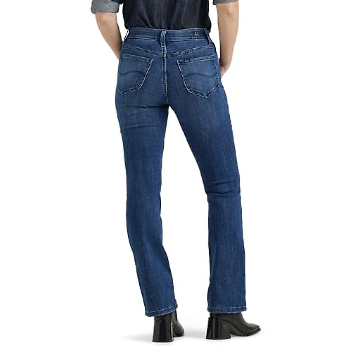 Lee Women's Ultra Lux Comfort with Flex Motion Bootcut Jean Open Seas 12 Medium