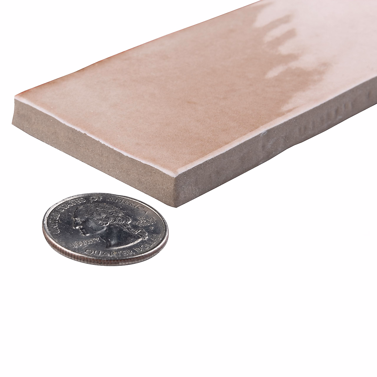 Merola Tile Coco Glossy Orchard Pink 2" x 5-7/8" Porcelain Wall Tile