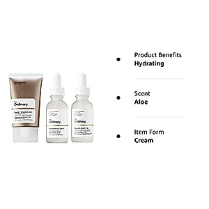 The Ordinary Facial Treatment Set! Includes Vitamin C Cream, Hyaluronic Acid Serum and Niacinamide Serum! Brightens, Hydrates And Reduces Skin Blemishes! Vegan, Paraben Free & Cruelty Free!