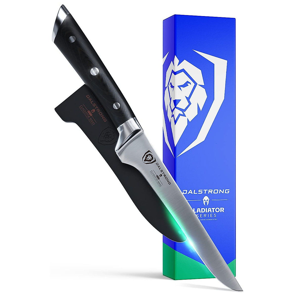 Dalstrong Boning Knife - 6 inch - Gladiator Series Elite - Forged German High-Carbon Steel Kitchen Knife - Razor Sharp - Black G10 Handle - w/Sheath - NSF Certified