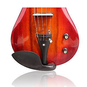 Vetimobato Electric Viola 16 inch Full Size Solid Wood Ebony Accessories with Viola Case & Viola Bow & AUX cable & Headphone (5 String)