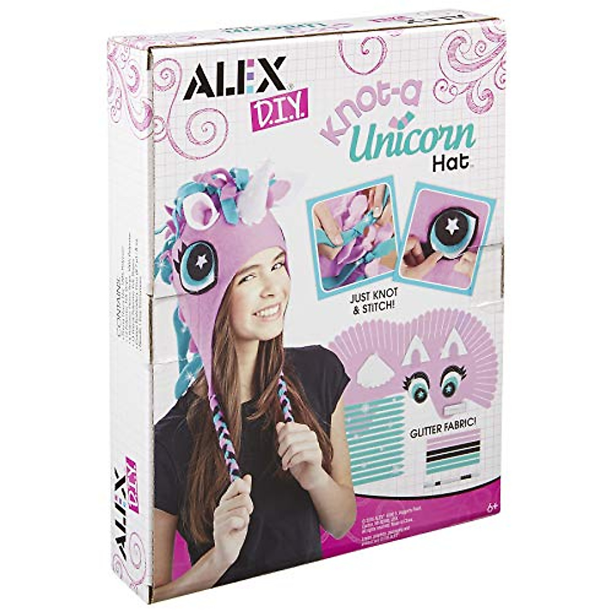 Alex DIY Knot-A Unicorn Hat Craft Kit Kids Art and Craft Activity