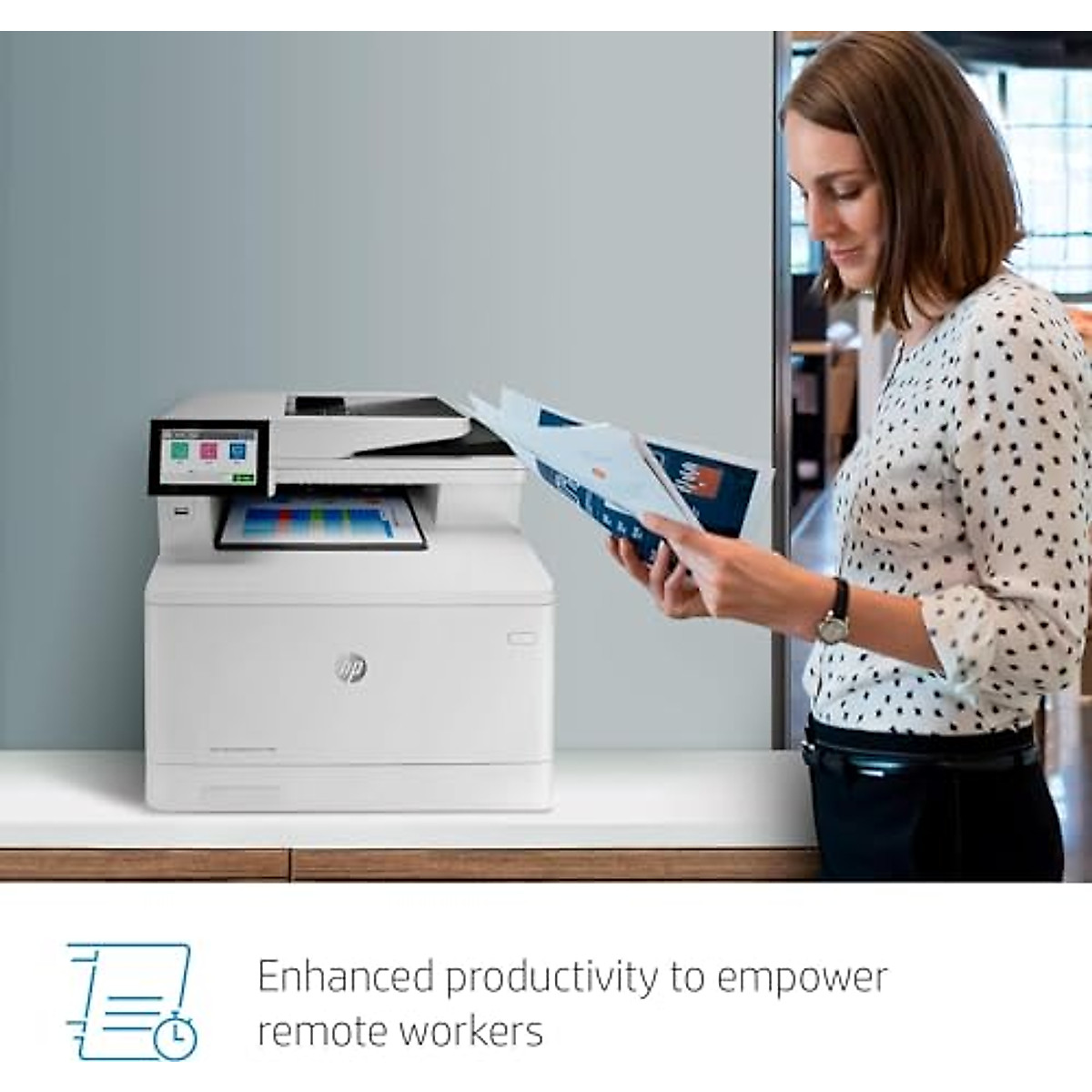 HP Color Laserjet Enterprise M480f Multifunction Duplex Printer (Renewed Premium)
