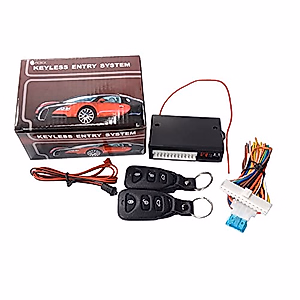 FicBox Universal Car Door Lock Vehicle Keyless Entry System Auto Remote Central Kit with Control Box