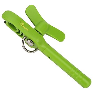 Home Kitchen Restaurant Safety Bottle Jar Wine Manual Can Opener&Bangrui Professional 4-in-1 Can Opener keeps smooth edges. With a corkscrew folded in the lever. Best Gadget for Kitchen Use (Green)