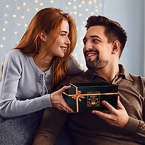 DIOXADOP Whiskey Glasses Set of 2, 10 Oz Old Fashioned Tumblers with 2 Round Big Ice Ball Molds, Bourbon Glasses for Drinking Scotch Whisky Cocktail Cognac Vodka Gift for Men Women at Home Bar