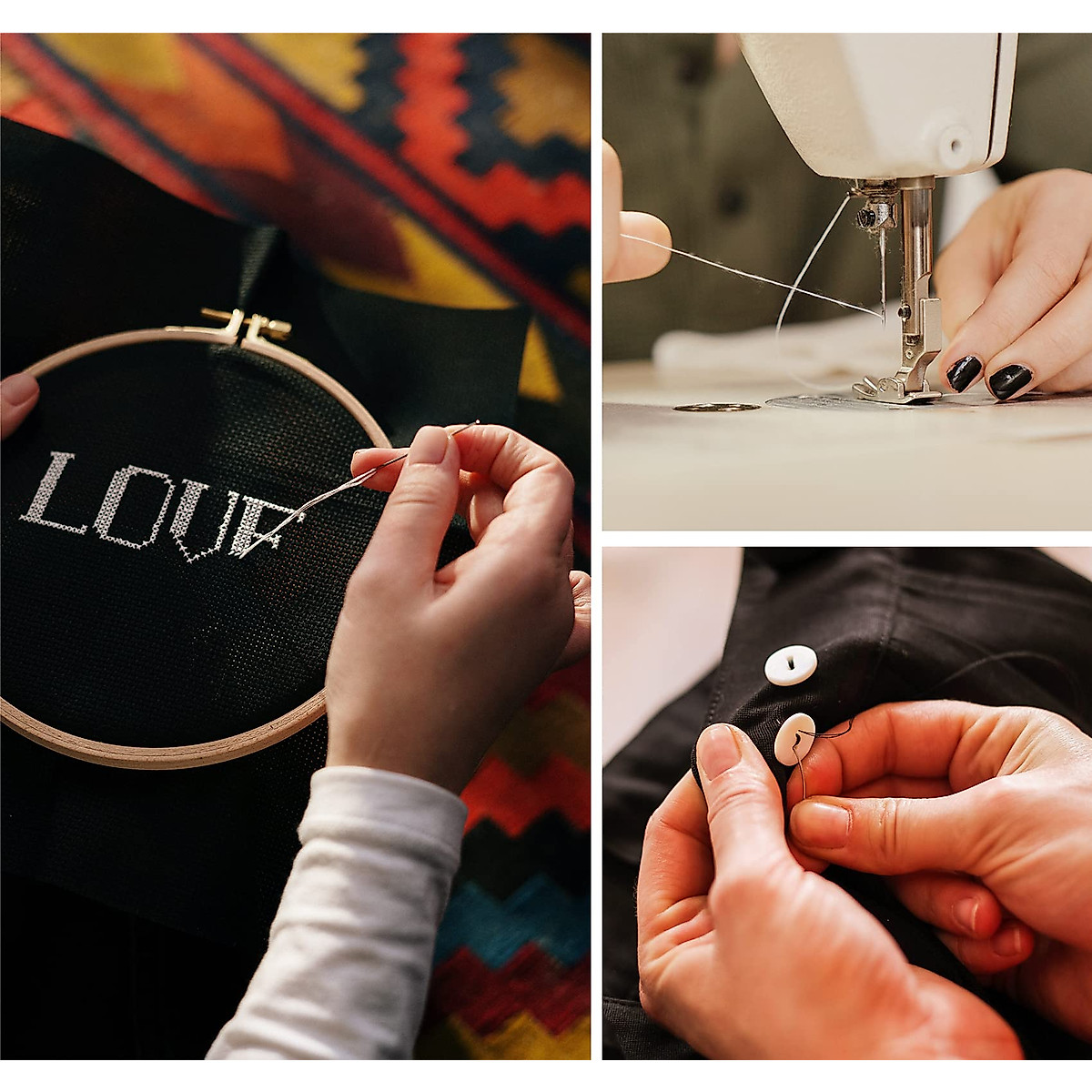 ilauke 700Yards Sewing Thread, 72Pcs Prewound Bobbins and Thread Spools per Polyester Sewing Thread Spools, 36Colors Machine Thread for Sewing Brother Singer Janome Machine with Sewing Supplies