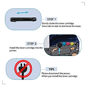 Leize Compatible 7120 Toner Cartridge use for Xerox WorkCentre 7120 7125 7220 7225 Printer Replacement for 006R01457 006R01458 006R01459 006R01460, Black 22,000 & Color 15,000 Pages [KCMY-4PACK]