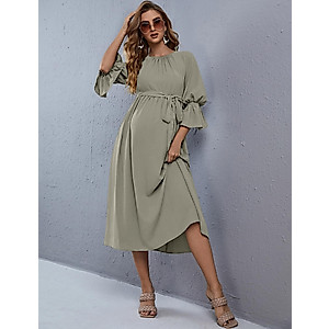 FUNJULY Women's Casual, LongOlive