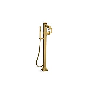KOHLER T27408-4-2MB RIFF® FREESTANDING FLOOR-MOUNT BATH FAUCET TRIM, Vibrant Brushed Moderne Brass