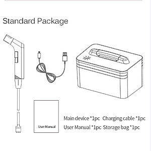 titivate Portable Bidet Sprayer, Handheld Electric Bidet Sprayer Kit, Rechargeable Travel Bidet Sprayer with 2.3L Water Tank for Hygiene Cleaning, Baby Care and Postpartum