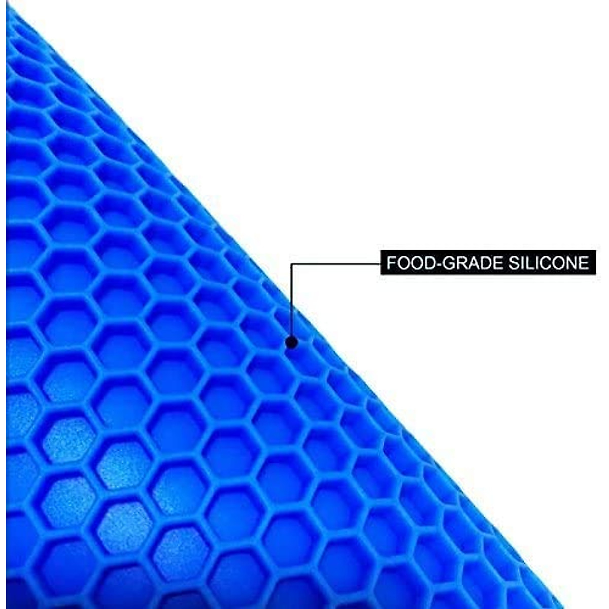 Silicone Trivets Mats, Silicone Hot Mats Set, Silicone Hot Pads, Silicone Pot Mat for Countertop, Trivet Pads Heat Resistant, Table Placemats, Square Small Drying Mats, 4 Pack, Black Trivets